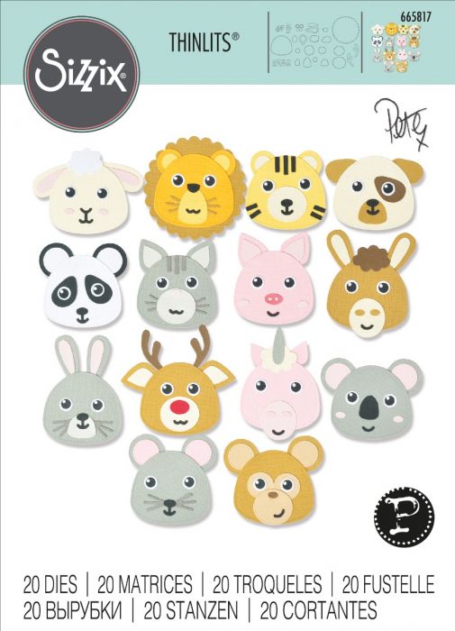 Sizzix Thinlits Die Set 20PK - Build an Animal by Pete Hughes