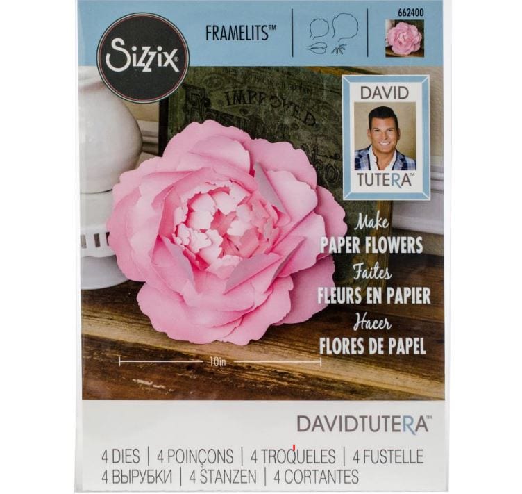 Sizzix Large Peony Framelits Dies By David Tutera