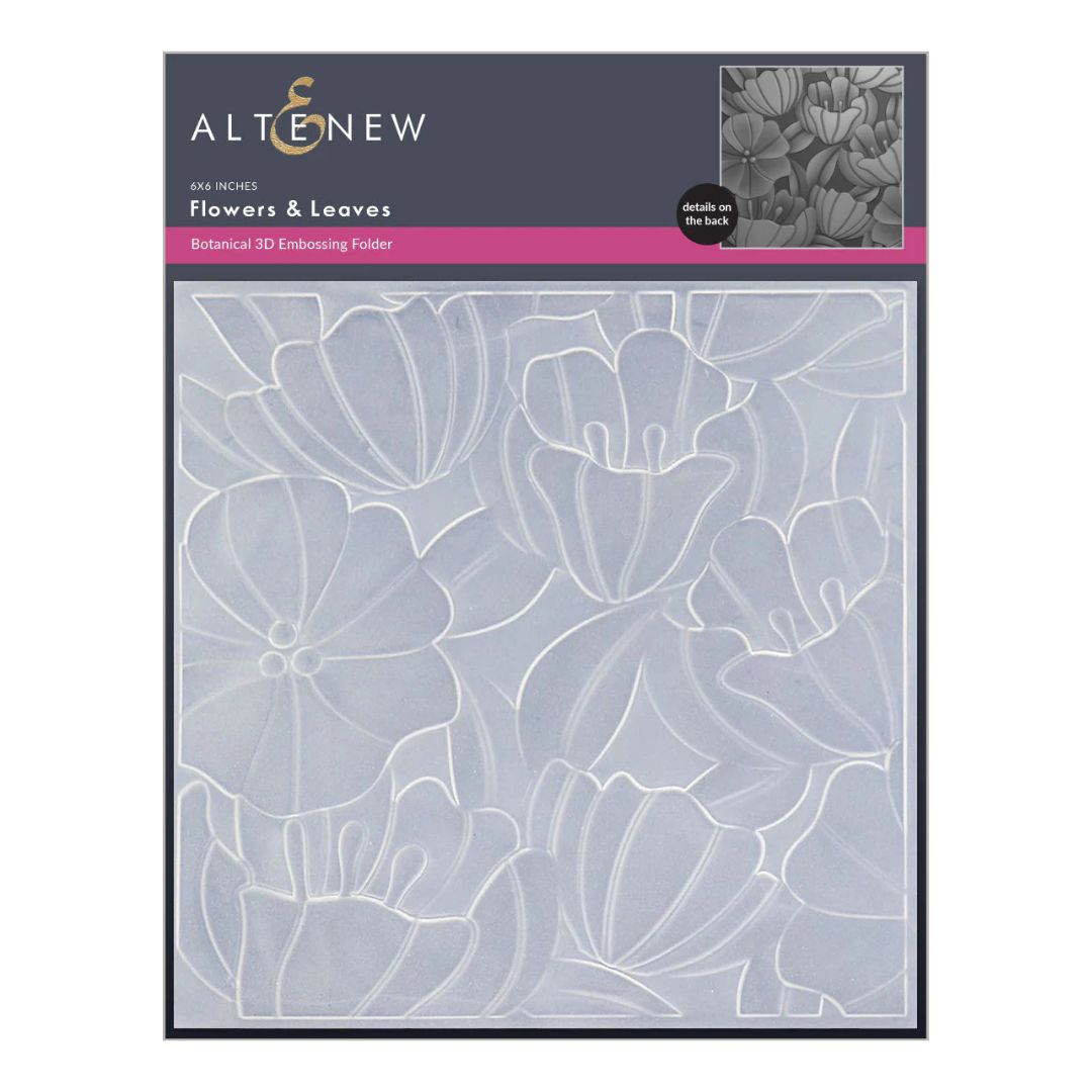 Flowers & Leaves 3D Embossing Folder