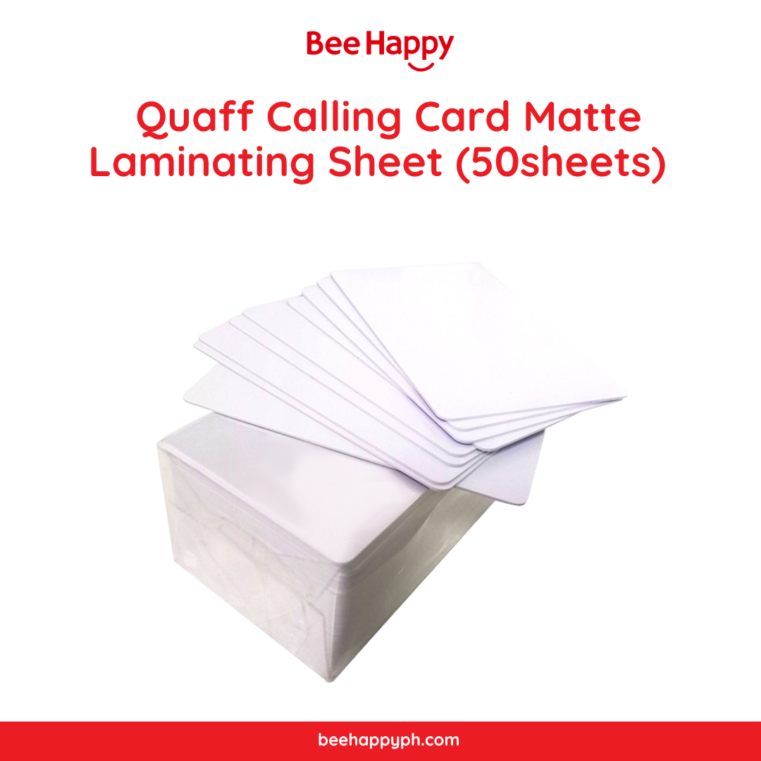 Quaff Printable Pre-cut PVC Card 86x54mm 800microns (50pcs)