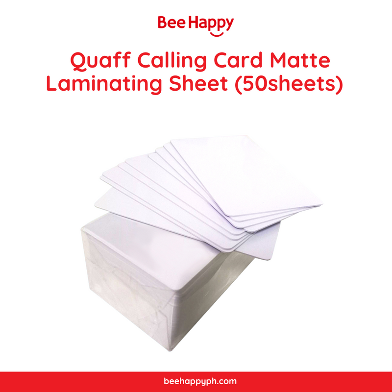 Quaff Printable Pre-cut PVC Card 86x54mm 800microns (50pcs)