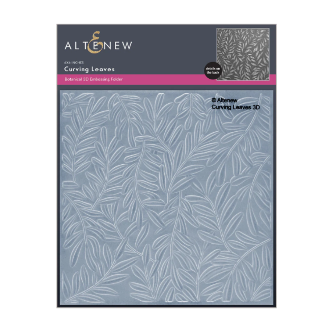 Curving Leaves 3D Embossing Folder