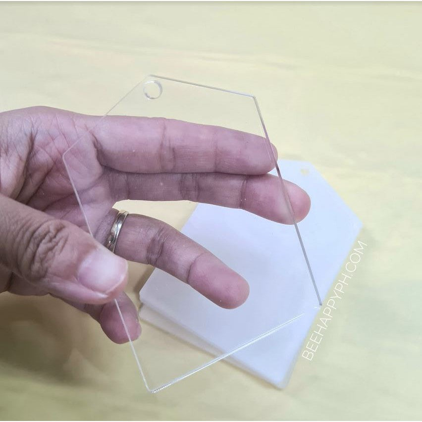 2.5" x 3.5" Blank Acrylic Tag (3mm thick)