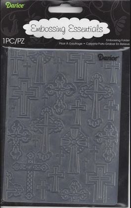 Darice Crosses Embossing Folder