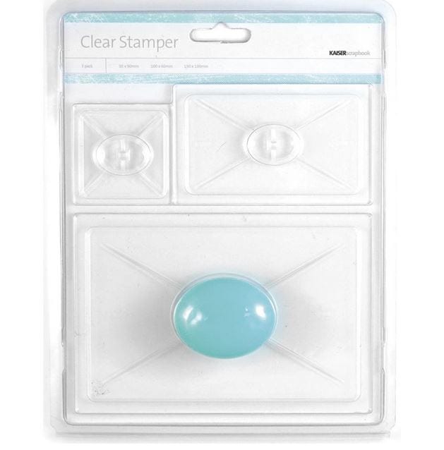 Kaisercraft Acrylic Block Clear Stamp Stamper 3/Pkg