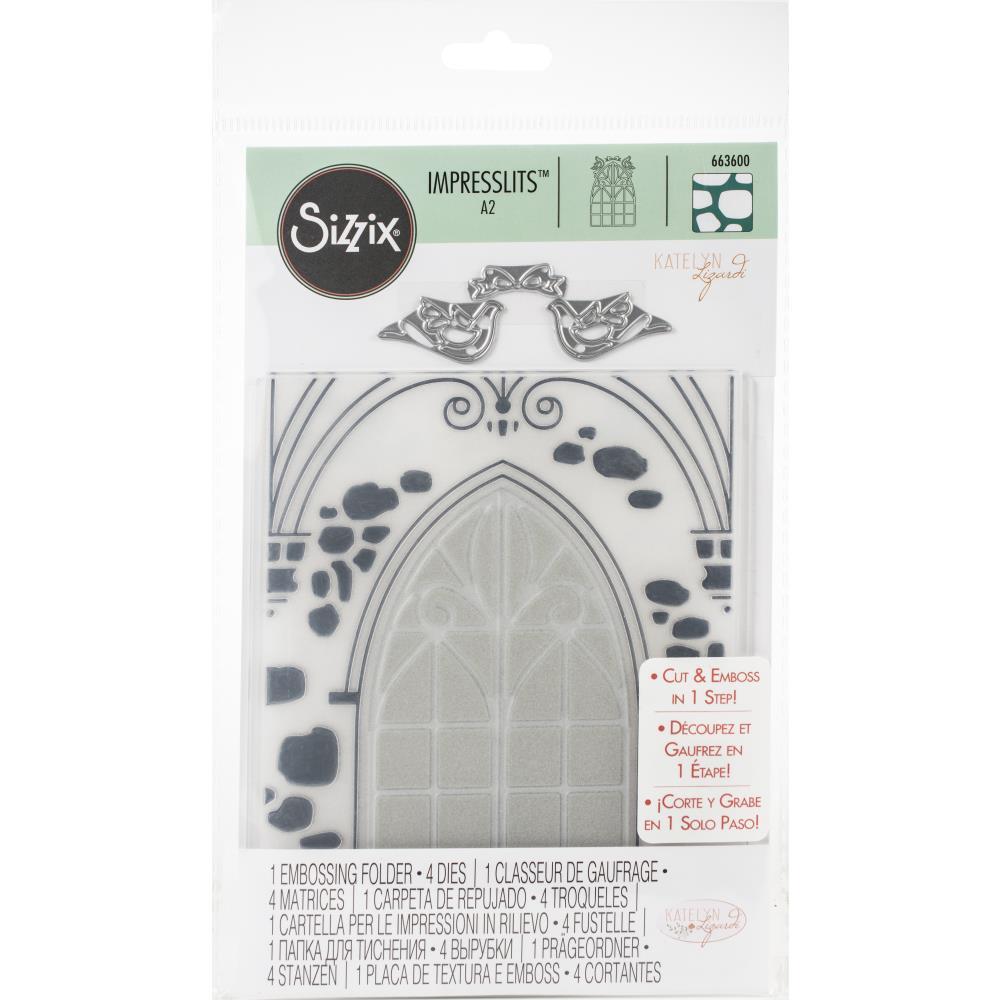 Sizzix Impresslits Embossing Folder - Wedding Window