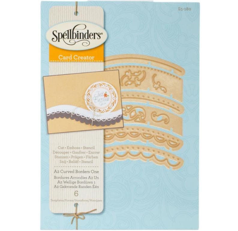 Spellbinders A2 Curved Borders 1 Borderabilities Card Creator Dies