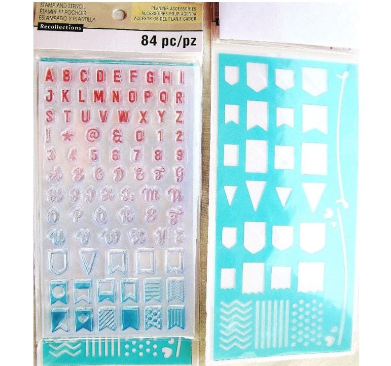 Recollections Alphabet Stamps and Stencil