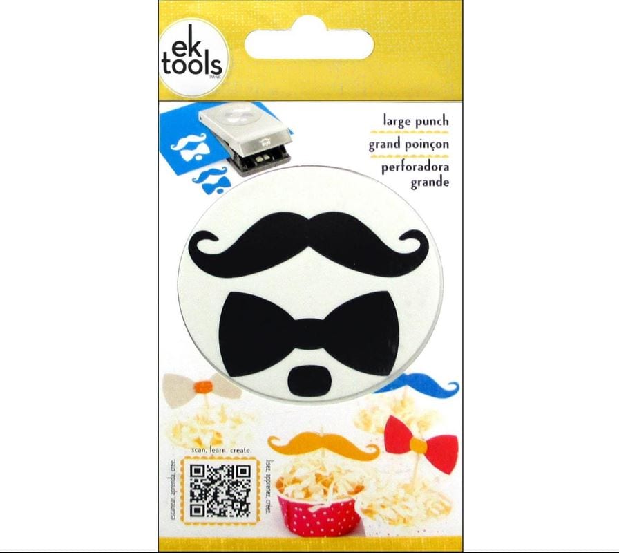 EK Tools Bow And Mustache Punch Large