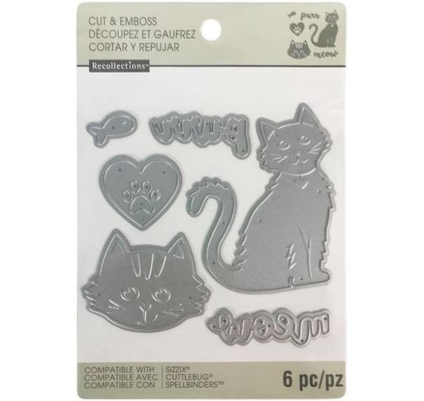 Recollections Cats Cut & Emboss Dies