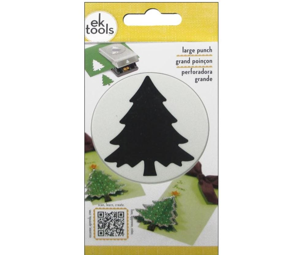 EK Success Large Christmas Tree Punch