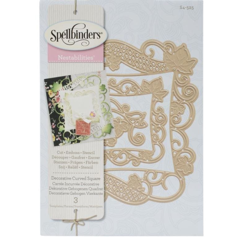 Spellbinders Curved Square Nestabilities Decorative Elements Dies