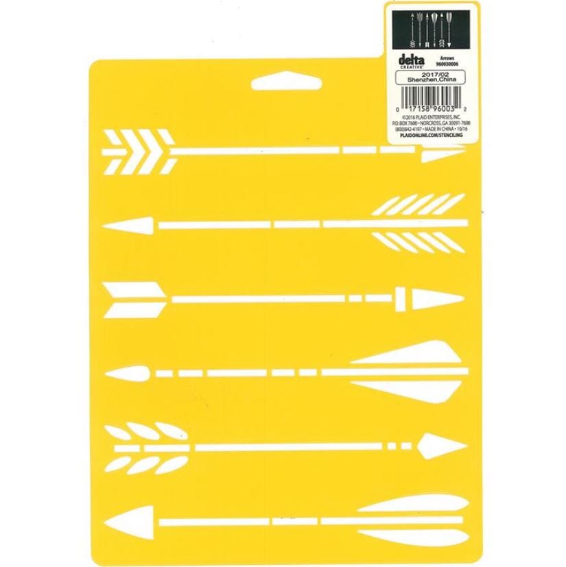 Delta Stencil Mania 7"x 10" Arrows