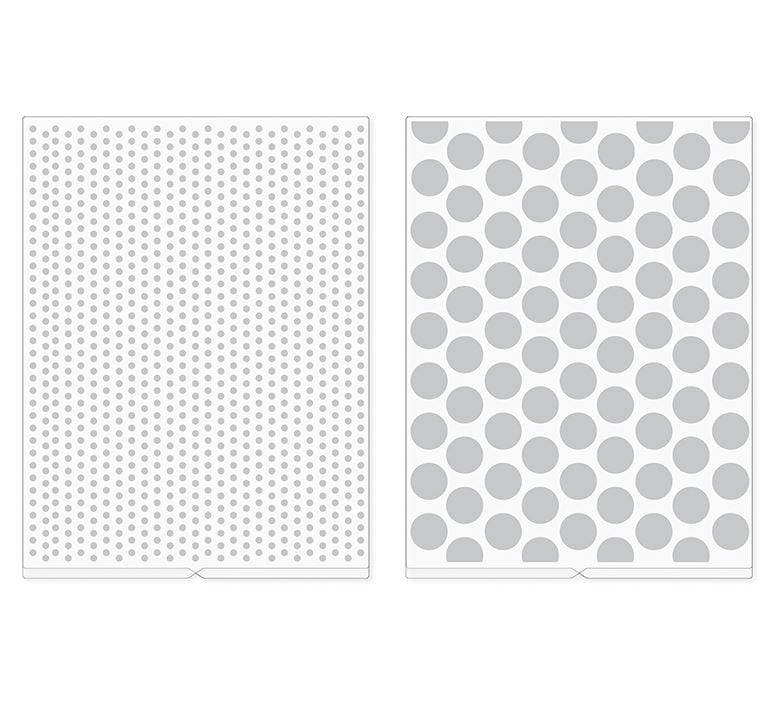 We R Memory Keepers Dots 2pcs Embossing Folders