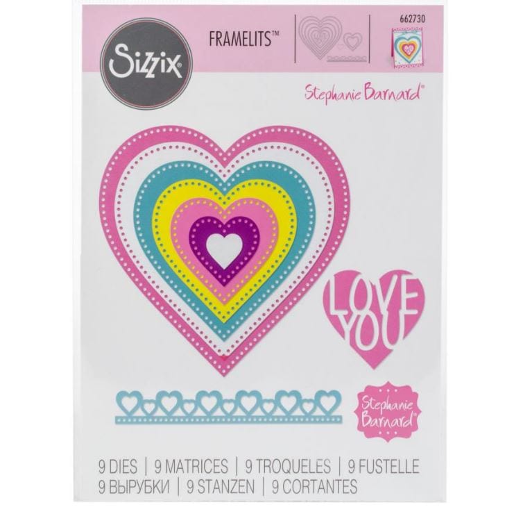 Sizzix Dotted Hearts Framelits Dies