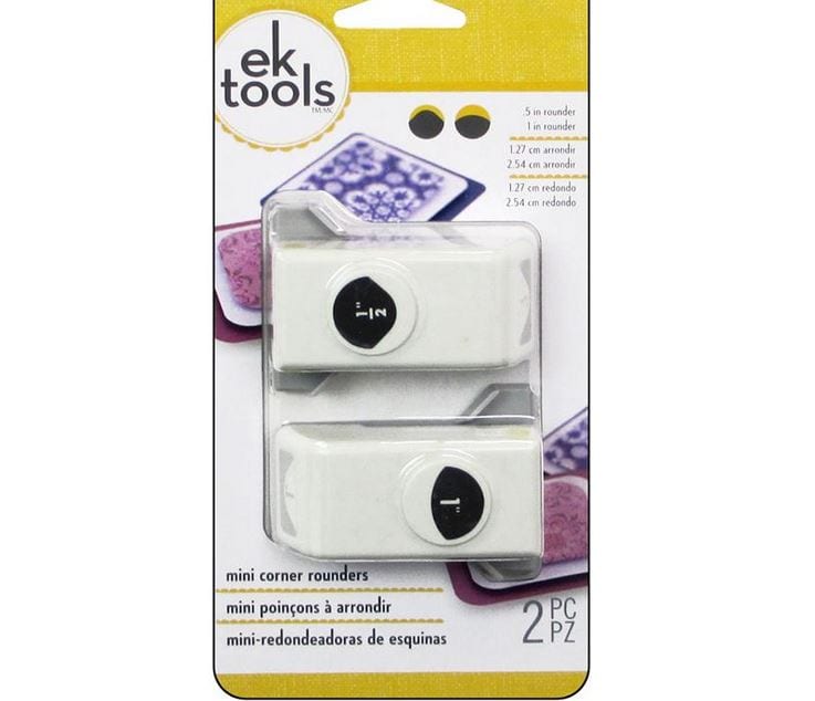 EK Tools Punch Mini Set Corner Rounder 2pc Paper ShapersÂ®
