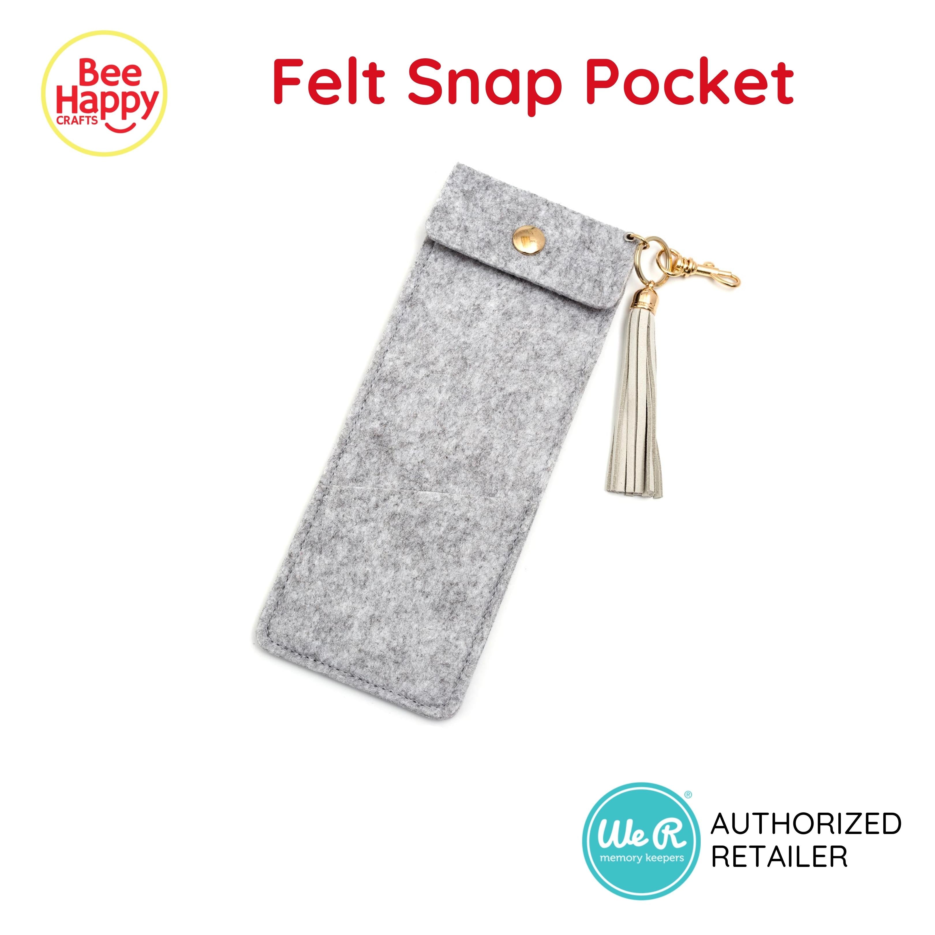 We R Memory Keepers Felt Snap Pocket Journal Studio We R Memory Keeper