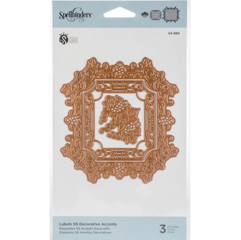 Spellbinders Labels 59 Decorative Accents Shapeabilities Dies