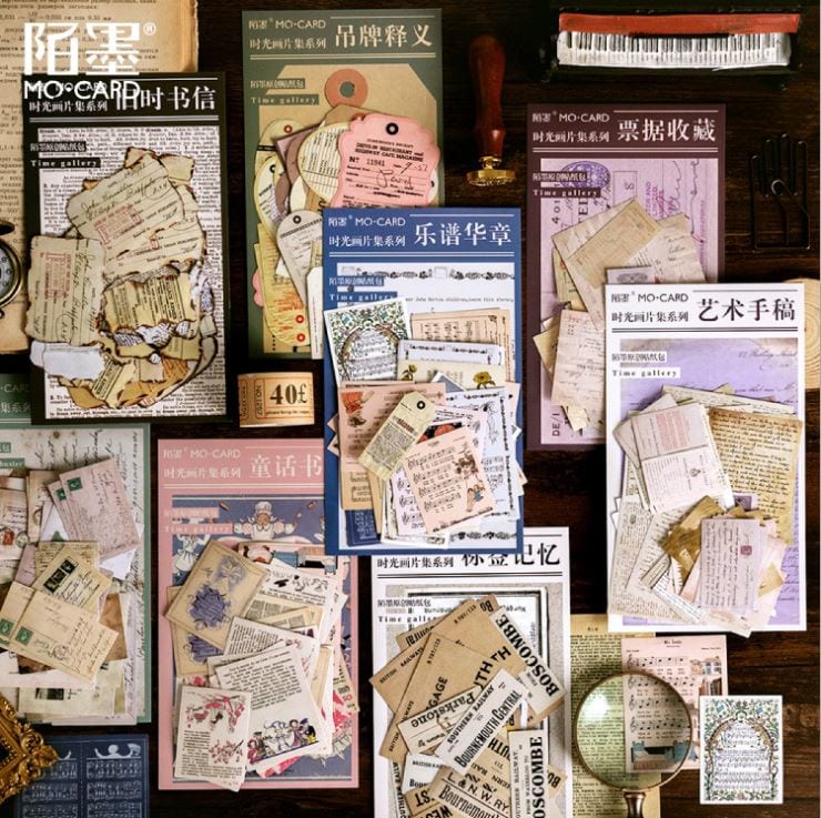 MoCard Vintage Sticker Flakes Time Gallery Series