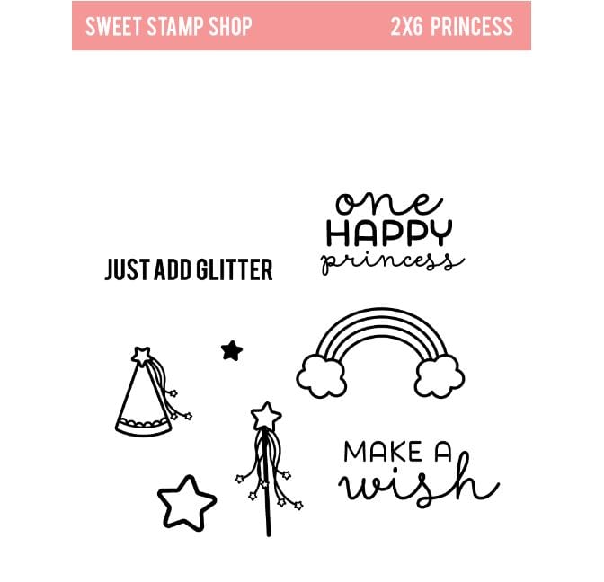 Sweet Stamp Shop Princess Stamp Set 2"x 6"