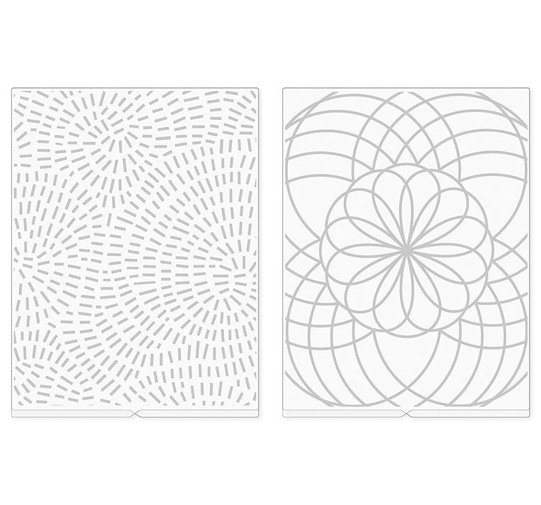 We R Memory Keepers Shimelle 2pcs Embossing Folders