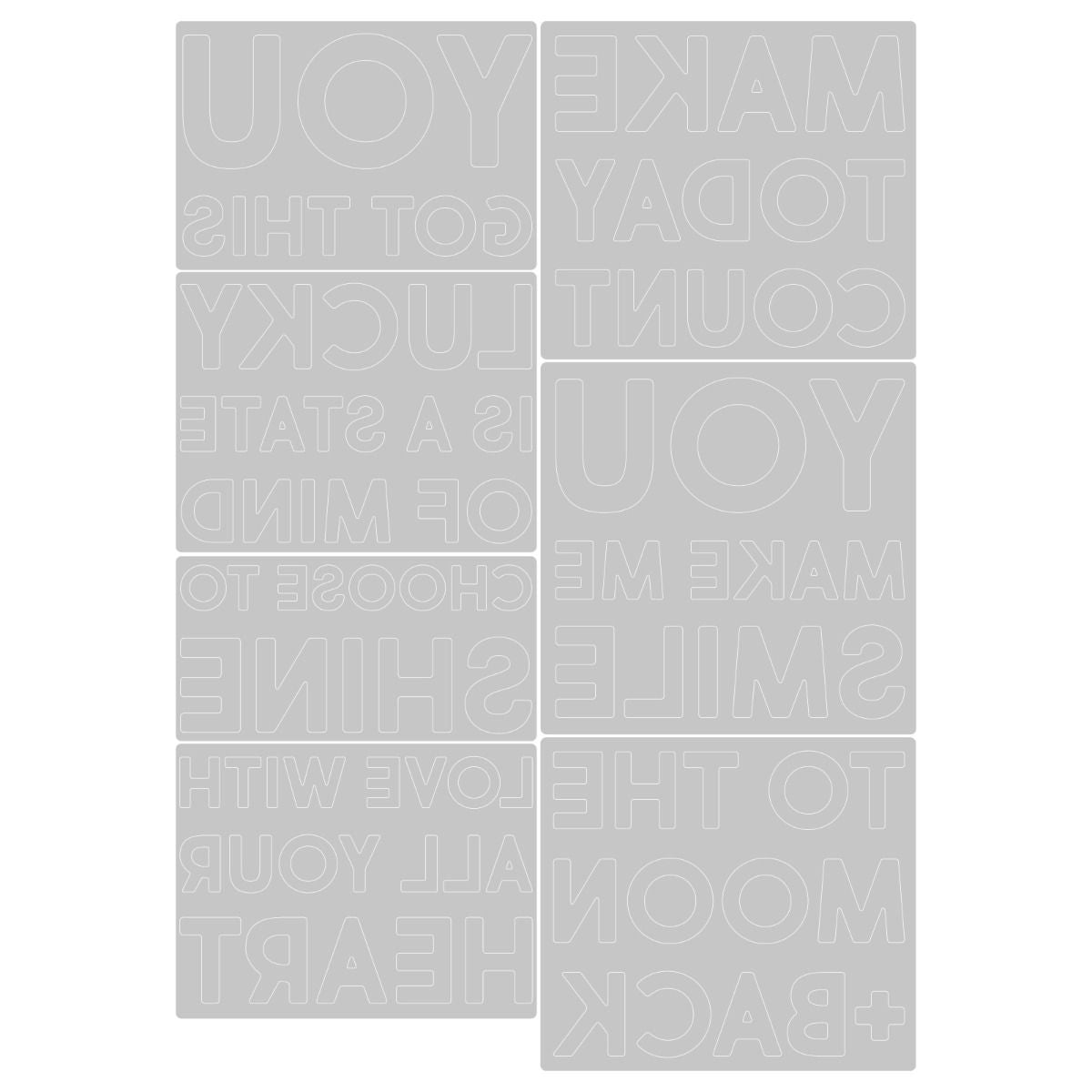 Sizzix Bold Text #2 Thinlits Die Set 7PK by Tim Holtz