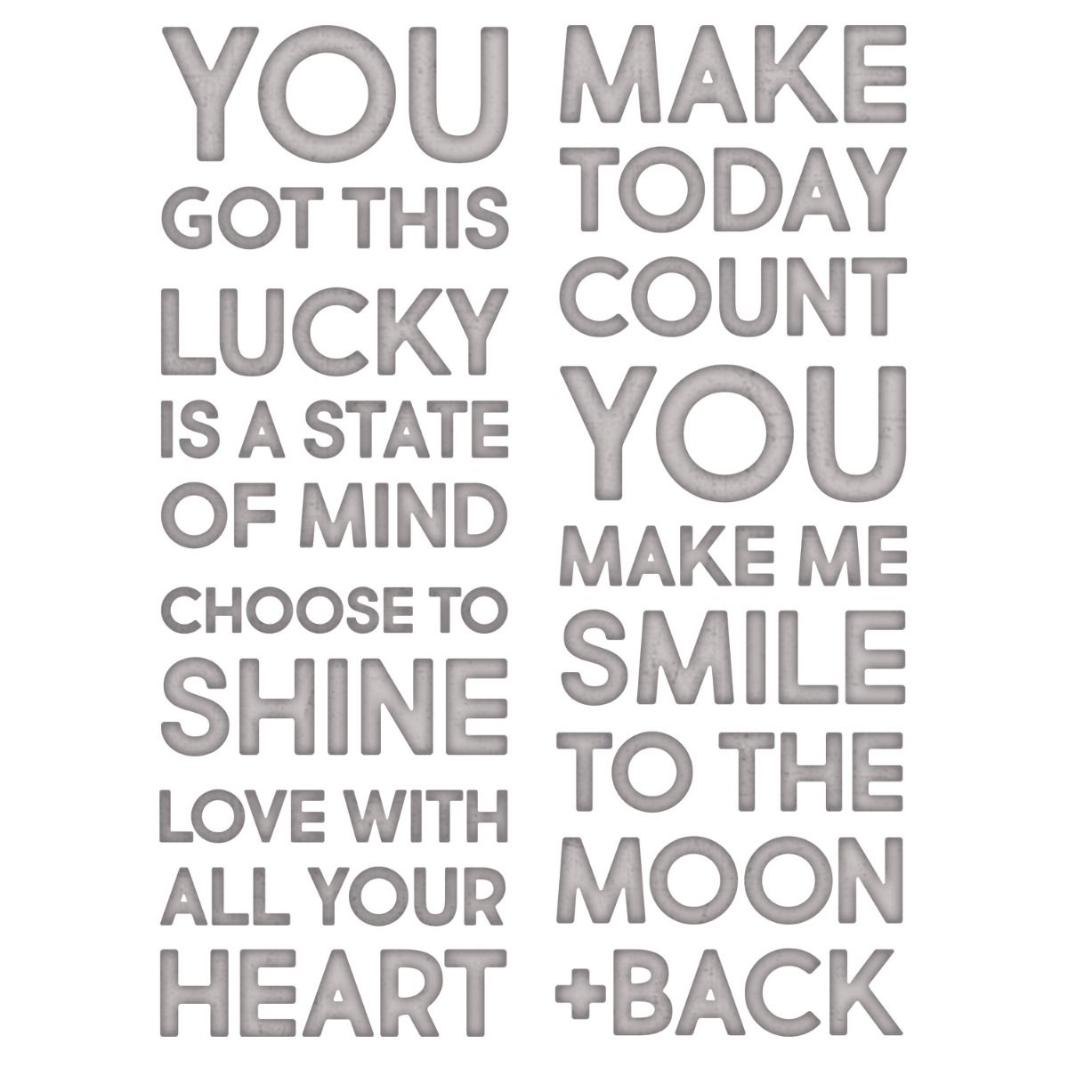 Sizzix Bold Text #2 Thinlits Die Set 7PK by Tim Holtz
