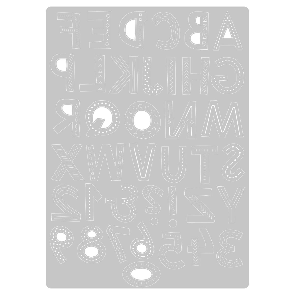 Sizzix Marked Alphabet Thinlits Die Set by Olivia Rose
