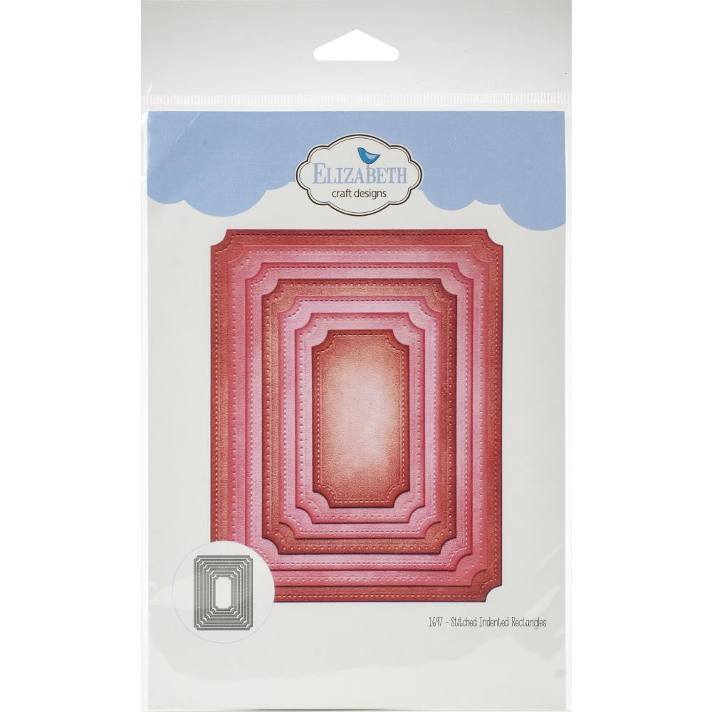 Elizabeth Craft Metal Die Stitched Indented Rectangle