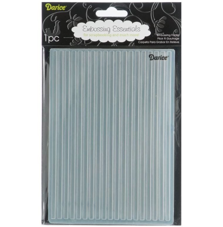 Darice Stripes 5" x 7" Embossing Folder