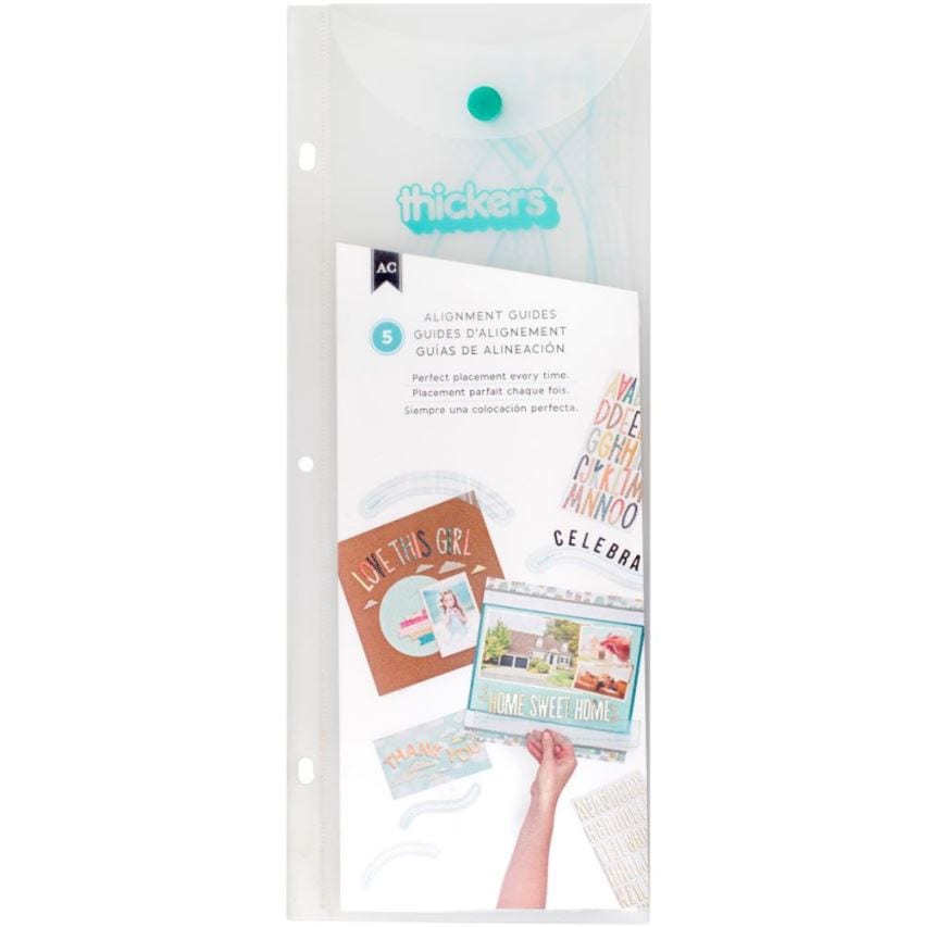 We R Memory Keepers Thickers Alphabet Alignment Guide - Straight and W