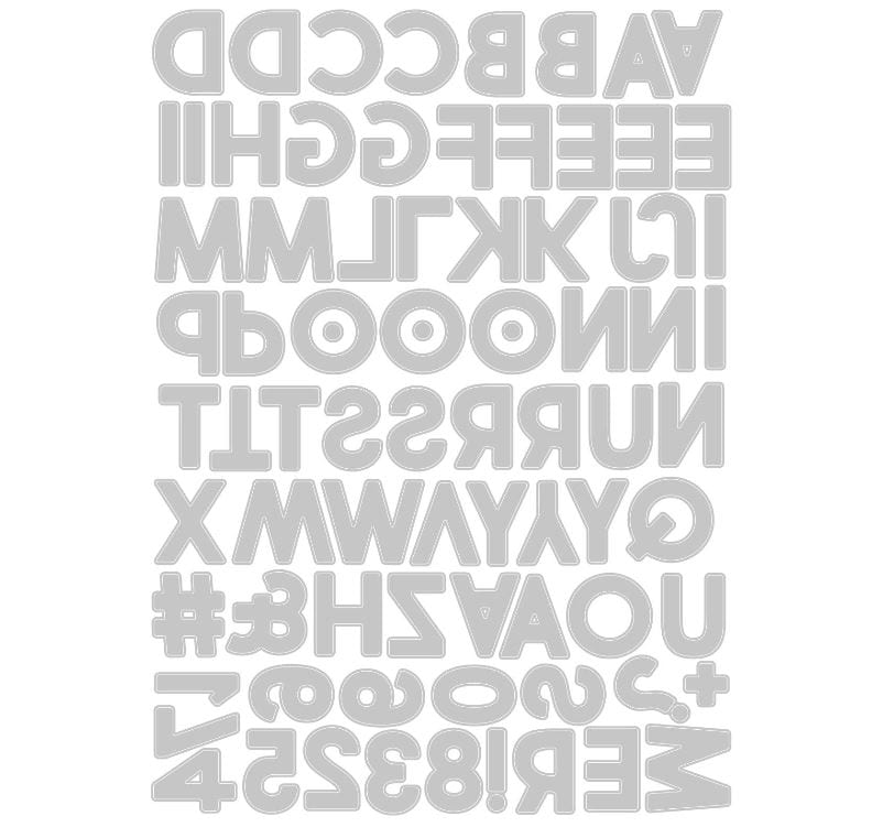 Sizzix Alphanumeric Bold by Tim Holtz Thinlits Die Set 80PK