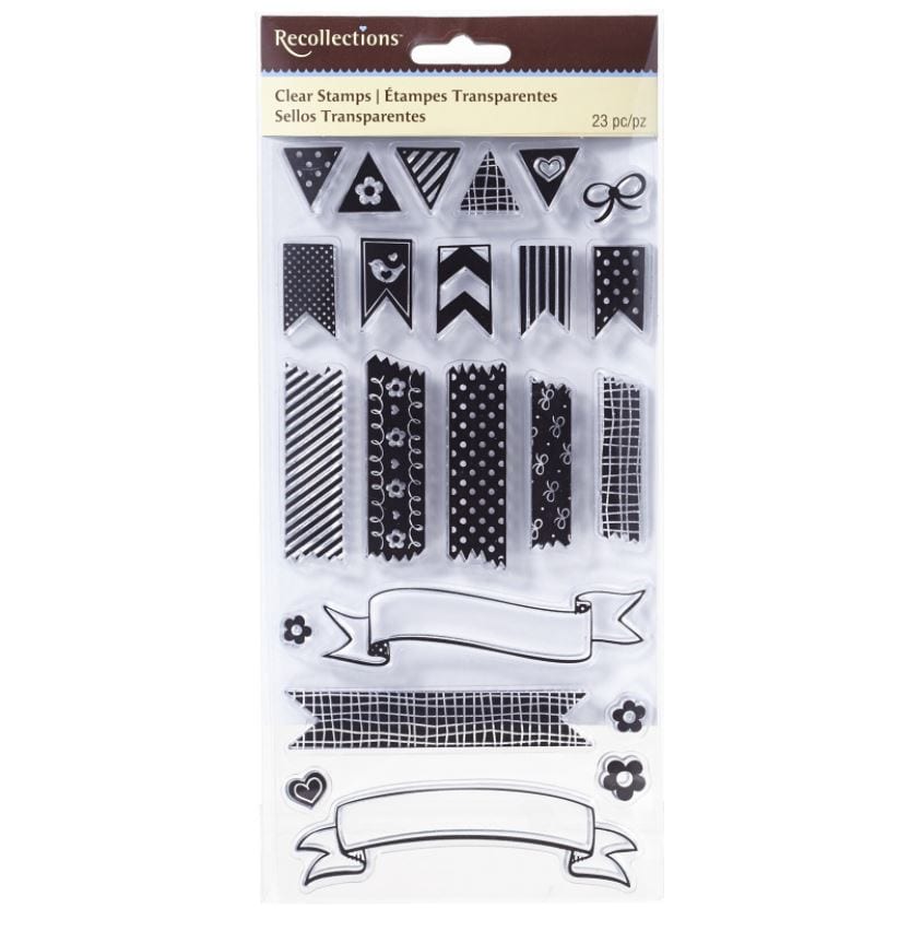 Recollections Washi Banners Stamp Set