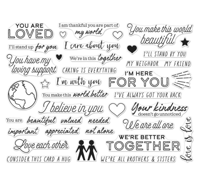Hero Arts You are Loved Messages Stamp Set CM171
