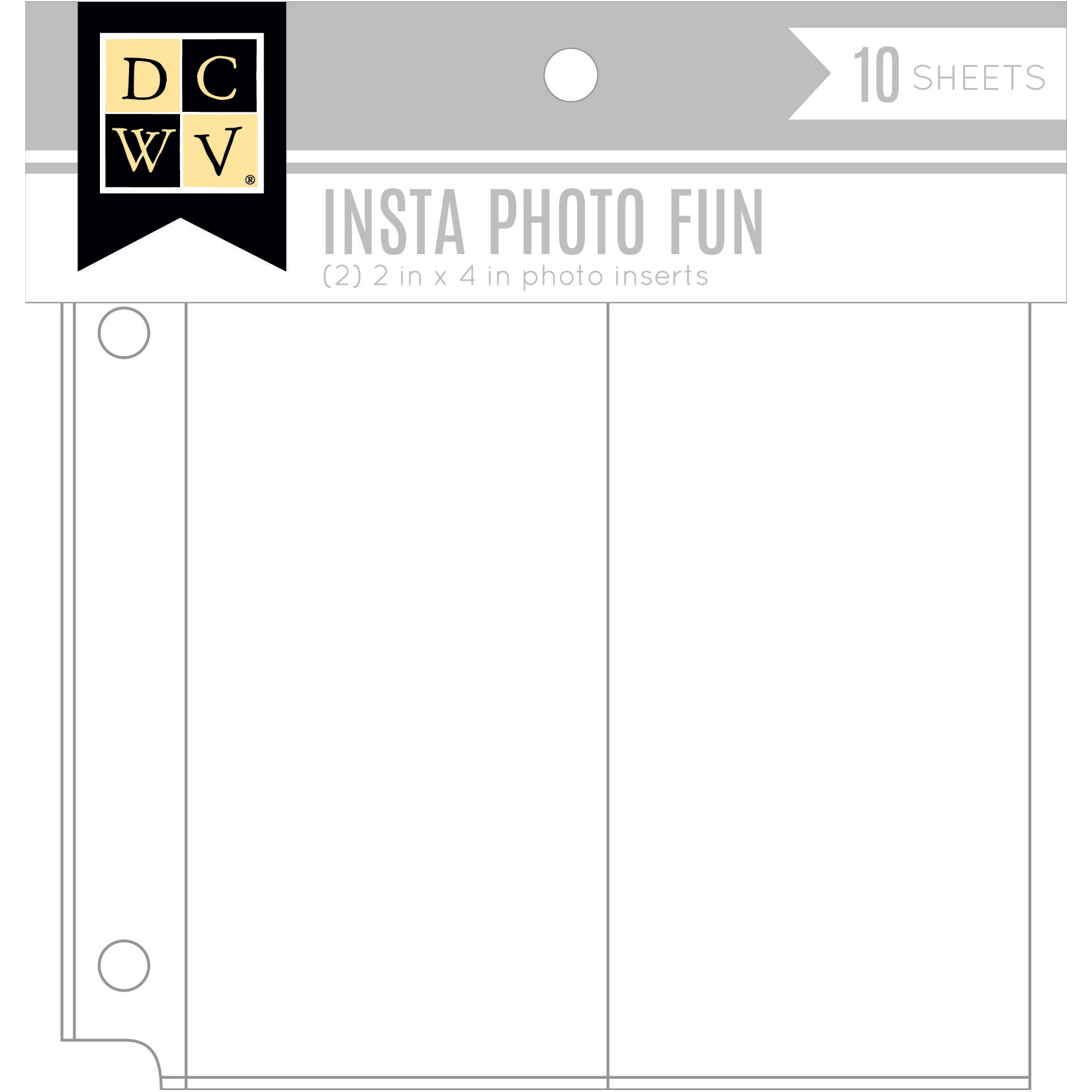 DCWV Insta Photo Fun 2"x2" Photo Inserts