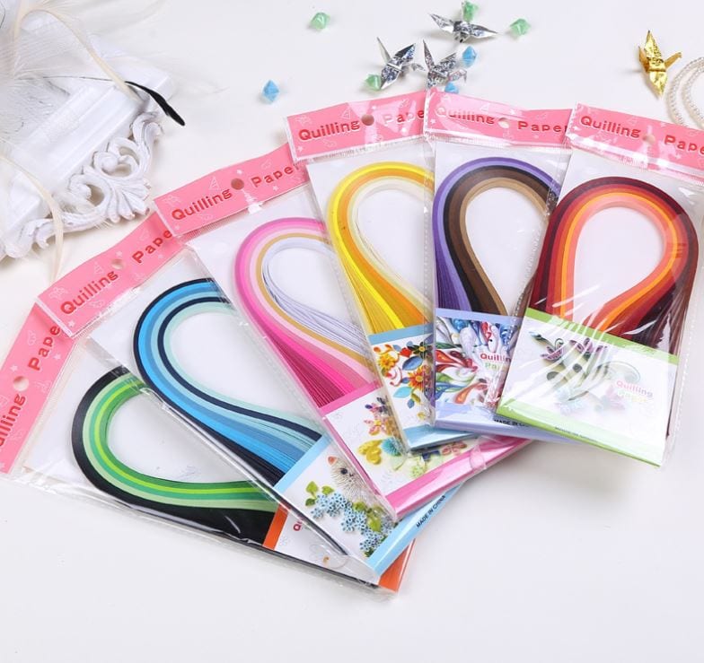 3mm Quilling Papers 120pcs - 3mm x 39cm