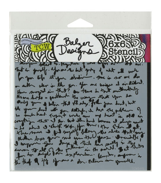 Crafter's Workshop Template 6"X6" - Believe Script